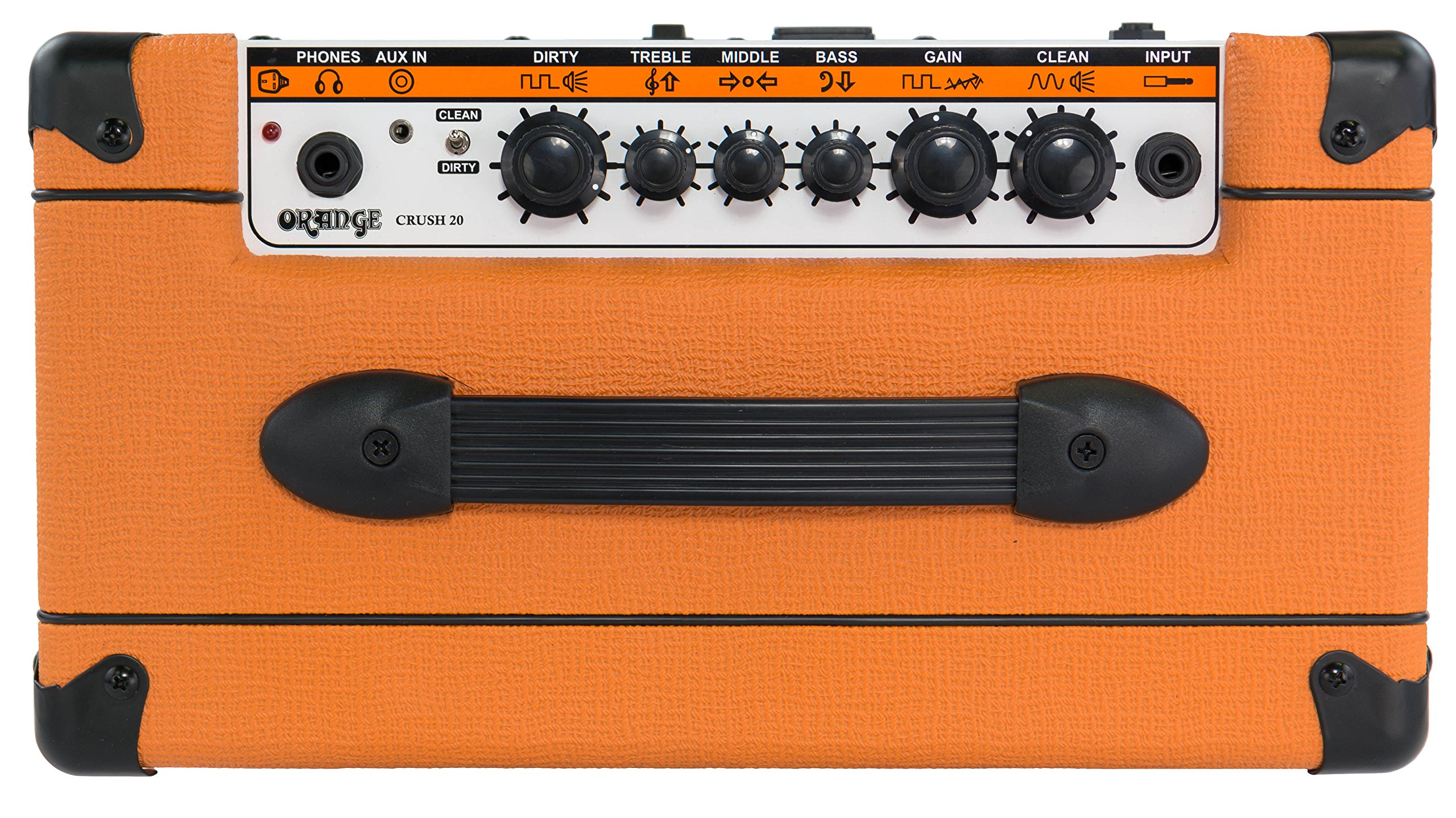 Orange Crush 20-Watt Guitar Combo Amplifier Bundle with Instrument Cable and Austin Bazaar Polishing Cloth