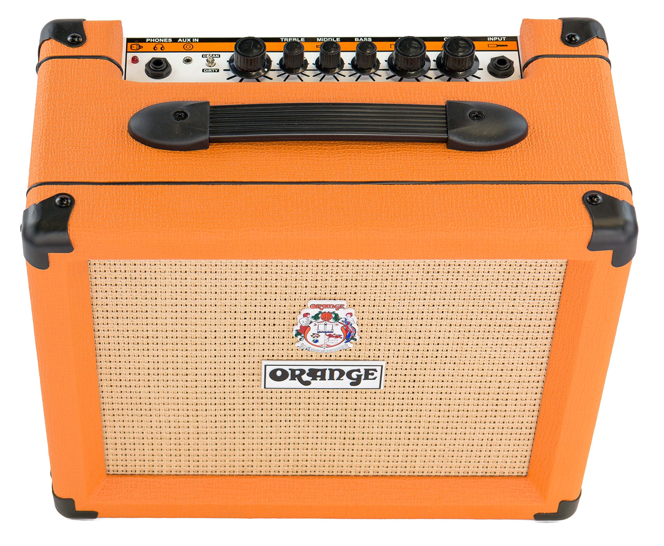 Orange Crush 20-Watt Guitar Combo Amplifier Bundle with Instrument Cable and Austin Bazaar Polishing Cloth