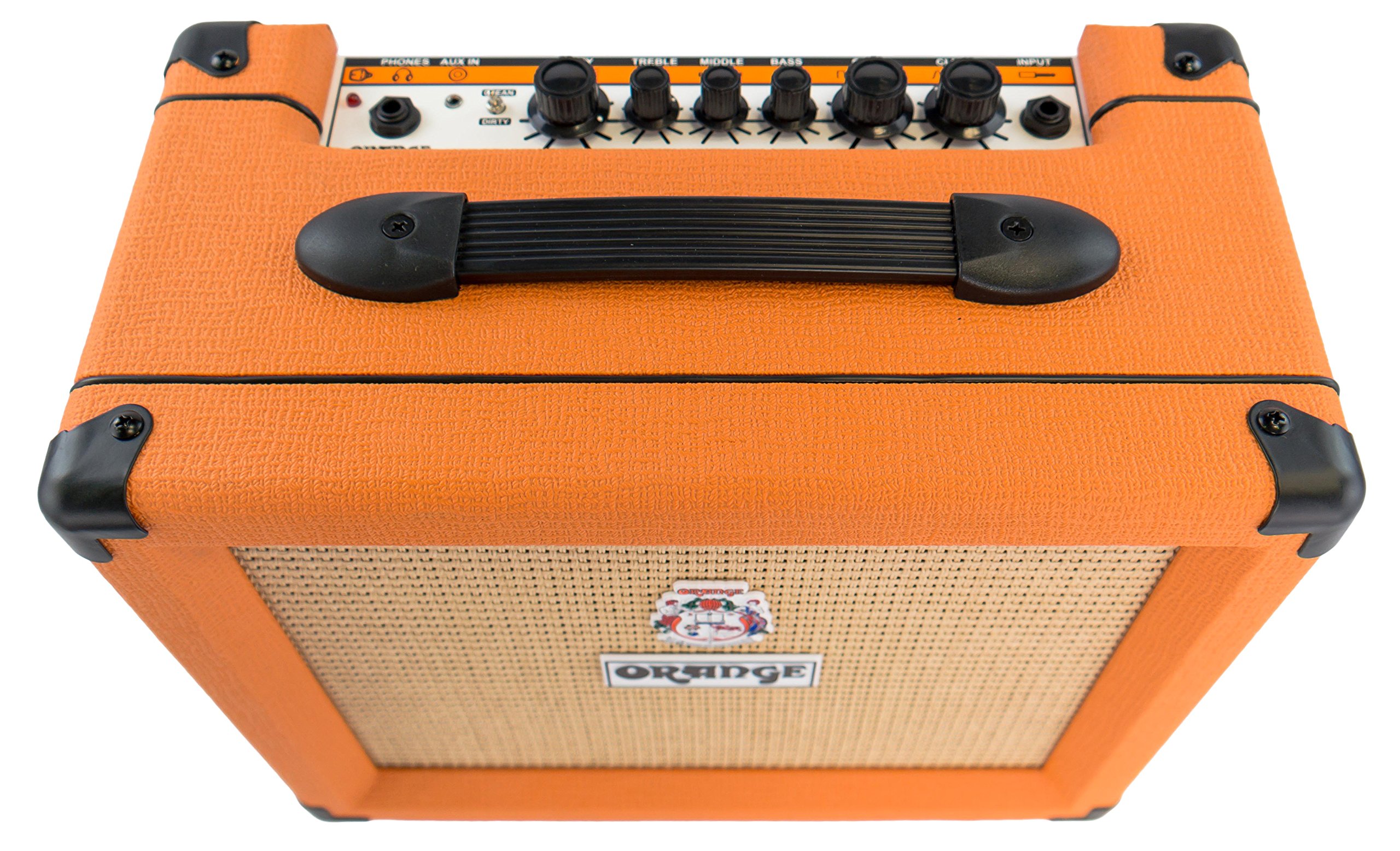 Orange Crush 20-Watt Guitar Combo Amplifier Bundle with Instrument Cable and Austin Bazaar Polishing Cloth