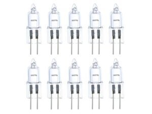 20w halogen bulbs 20 watt t3 g4 base 12 volt light bulb 20w 12 volt t3 jc lamp halogen light bulb for landscape track lighting,g4 t3 bi-pin base,clear,warm white,pack of 10