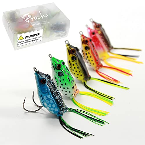 Hollow Body Frog Freshwater & Saltwater Float on Water Lure Kit (18 PCS)