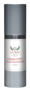 luxia skincare- collagen serum-luxury anti aging face serum treatment formula for men and women. effective for fine lines and under eye wrinkles.