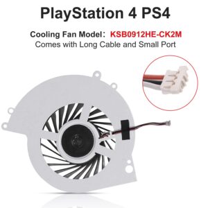 YEECHUN PS4 CPU Cooling Fan Replacement for Sony Playstation4 CUH-10XXA and CUH-11XXA KSB0912HE-CK2M 500GB(with Screwdrivers T8+T10,Thermal Paste,Spatula)