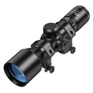 cvlife 3-9x40 compact rifle scope crosshair reticle with mounts for quick aiming