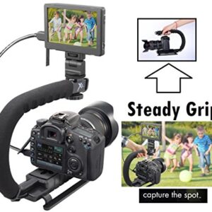 Camera Stabilizing Pro Grip Handle for Sony A5000 Alpha ILCE-5000 ILCE-5000L