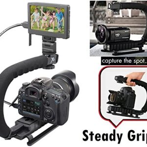 Camera Stabilizing Pro Grip Handle for Sony A5000 Alpha ILCE-5000 ILCE-5000L