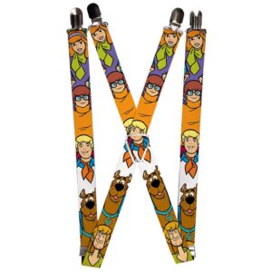 buckle-down unisex-adult's suspender-scooby doo, multicolor, one size