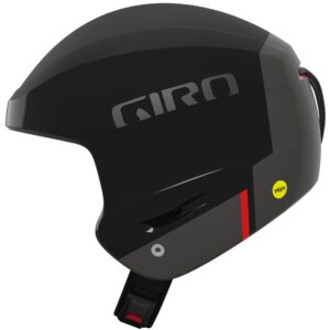 giro strive mips race ski helmet for men, women & youth - matte black - l (57-59 cm)