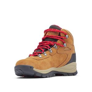 Columbia Women's Newton Ridge Plus Waterproof Amped, Elk/Mountain Red, 10