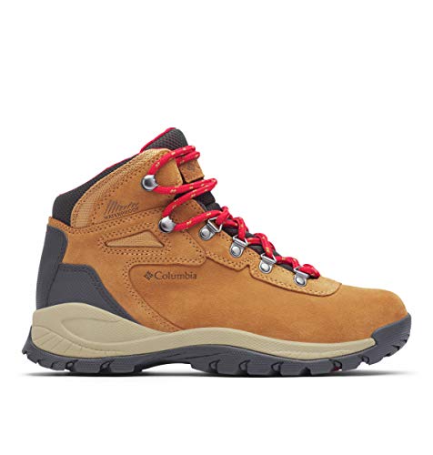 Columbia Women's Newton Ridge Plus Waterproof Amped, Elk/Mountain Red, 10