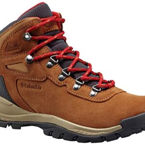 Columbia Women's Newton Ridge Plus Waterproof Amped, Elk/Mountain Red, 10