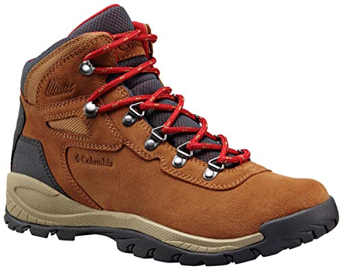 Columbia Women's Newton Ridge Plus Waterproof Amped, Elk/Mountain Red, 10