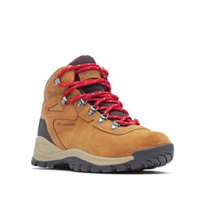 Columbia Women's Newton Ridge Plus Waterproof Amped, Elk/Mountain Red, 10