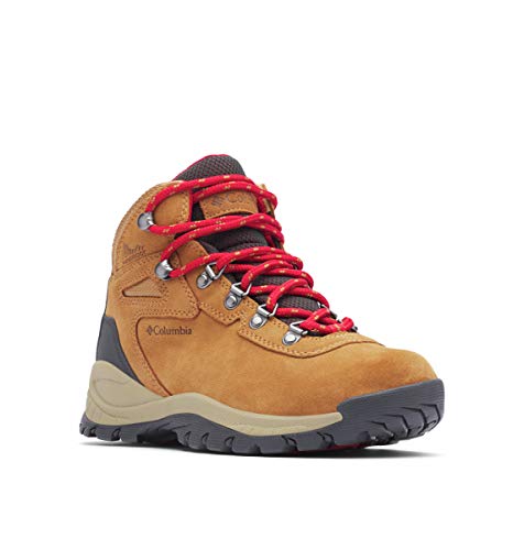 Columbia Women's Newton Ridge Plus Waterproof Amped, Elk/Mountain Red, 10