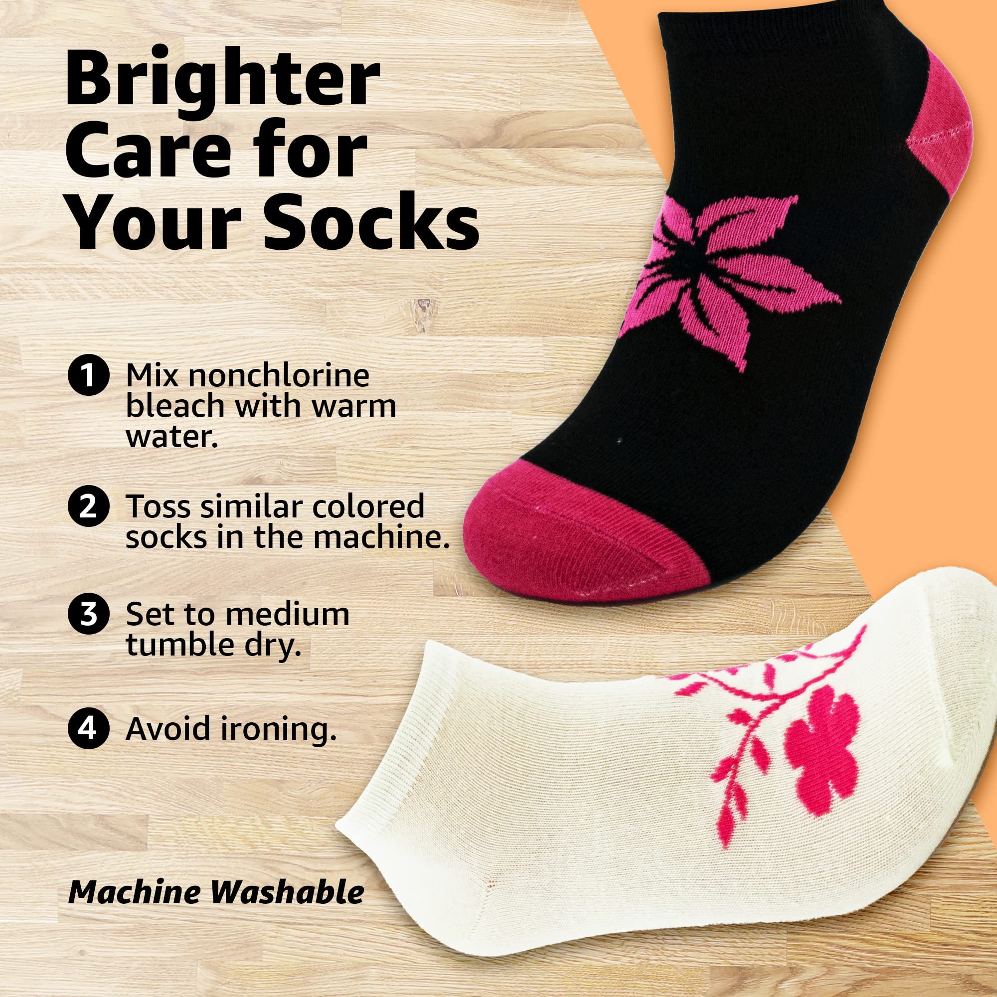 BRIGHT STAR Women's Low Cut Ankle Socks - 20-Pair | Soft & Comfortable Athletic Socks, Durable Polyester Blend, Machine Washable, Stylish Sock Pack for All Seasons (Size 9-11)