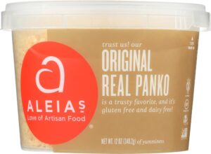 aleias gluten free panko crumbs, original, 12 ounce (pack of 3)