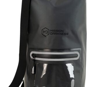 Mission Darkness Dry Shield Faraday Tote 15L // Waterproof Dry Bag for Electronic Device Security & Transport // Signal Blocking, Anti-Tracking, EMP & CME Shield, Data Privacy for Mobile Devices