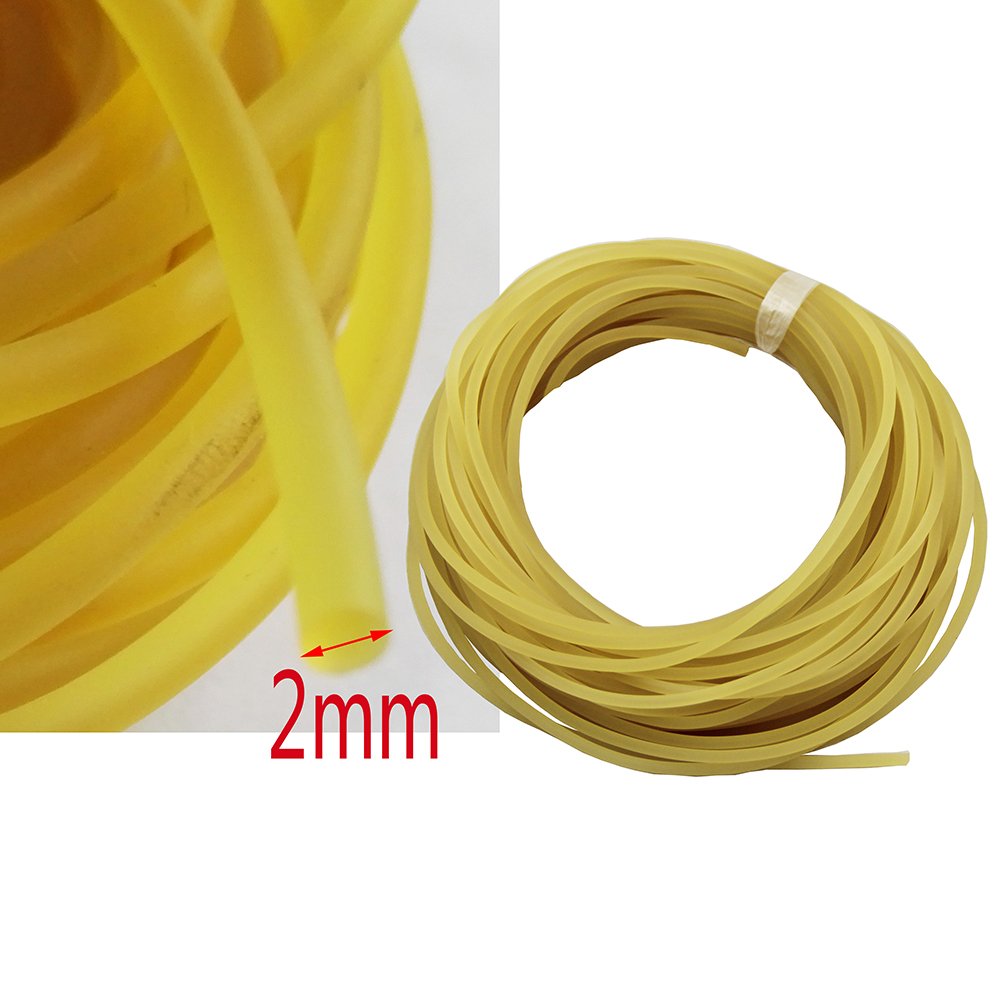 UP100 10 Meters Diameter 2mm/2.2mm/2.5mm/3mm/3.5mm Plain Traditional Solid Elastic Rubber Rope Tied Fishing Line