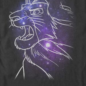 Disney mens Lion King Galaxy Fireflies and Kings Graphic T-shirt Shirt, Black, Large US