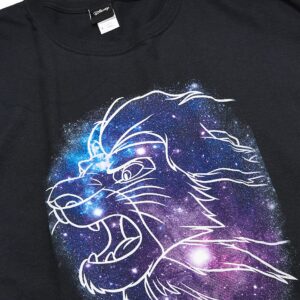 Disney mens Lion King Galaxy Fireflies and Kings Graphic T-shirt Shirt, Black, Large US