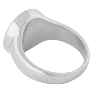 Akitsune Ferus Ring | Fox Design Ring Women Men Signet Ring Stainless Steel - Silver - US 11