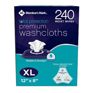 member's mark adult washcloths (240 count) (2 pack)