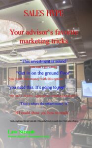 sales hype: your advisor’s favorite marketing tricks