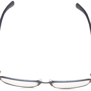 Polo Ralph Lauren Men's PH1175 Rectangular Prescription Eyewear Frames, Matte Navy Blue/Demo Lens, 56 mm