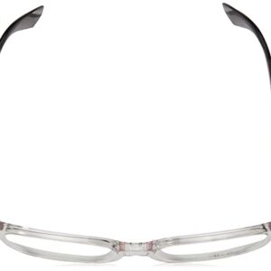 Ray-Ban Men's RX7066 Square Prescription Eyeglass Frames, Transparent on Grey/Demo Lens, 54 mm