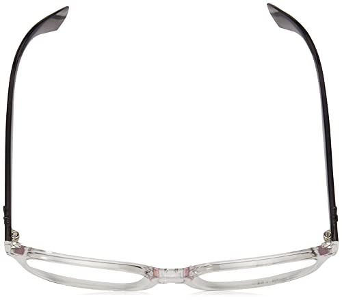 Ray-Ban Men's RX7066 Square Prescription Eyeglass Frames, Transparent on Grey/Demo Lens, 54 mm