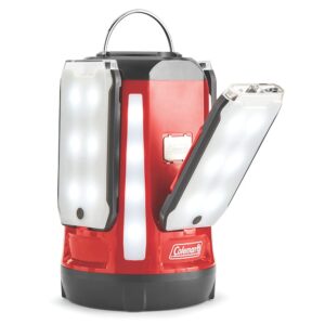 coleman quad pro 800l led lantern, red