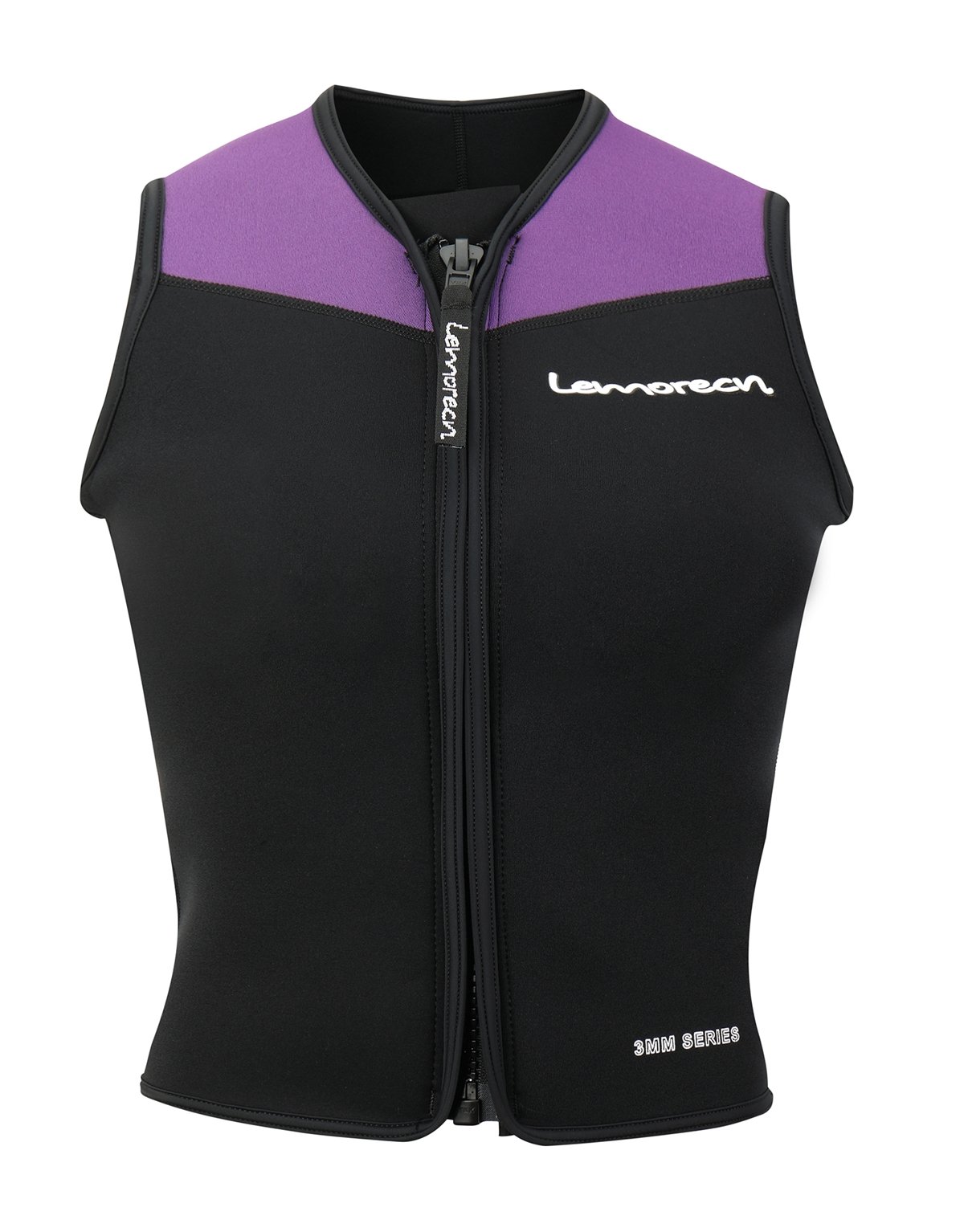 Lemorecn Wetsuits Top Premium Neoprene 3mm Zipper Diving Vest (2095purple10)