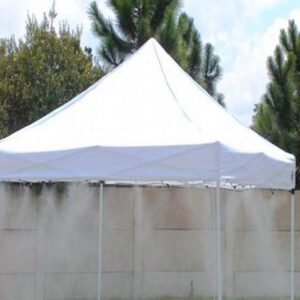 Tent Misting System - Mistcooling Misting Tent- Tent with Mister - for Sports Events, Company Outdoor events, for backyard Parties, for All Outdoor Events (White - 10' x 10' Tent)