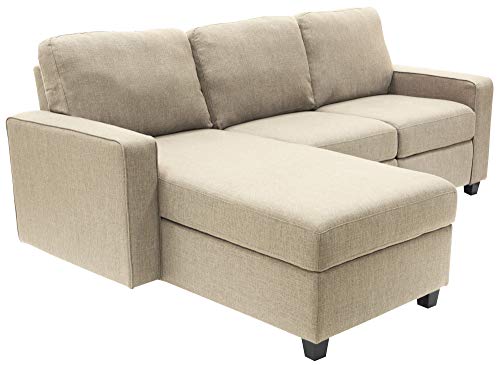 Serta Palisades Reclining Sectional with Left Storage Chaise - Beige