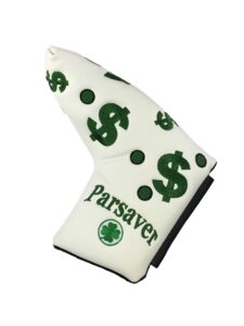 deluxe money $ putter headcovers - replacement money blade head cover - for scotty cameronc odysseyc taylormadec titleistc ping and mizuno putters (white)