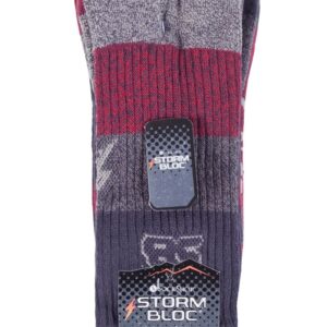 Storm Bloc 3 Pack Mens Cushioned Lightweight Summer Cotton Hiking Socks for Warm Weather (7-12 US, SBMS002CHA)