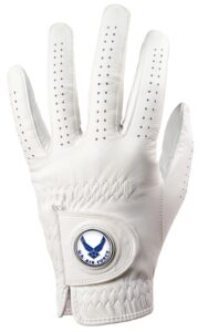 linkswalker u.s. air force cabretta leather golf glove - ml