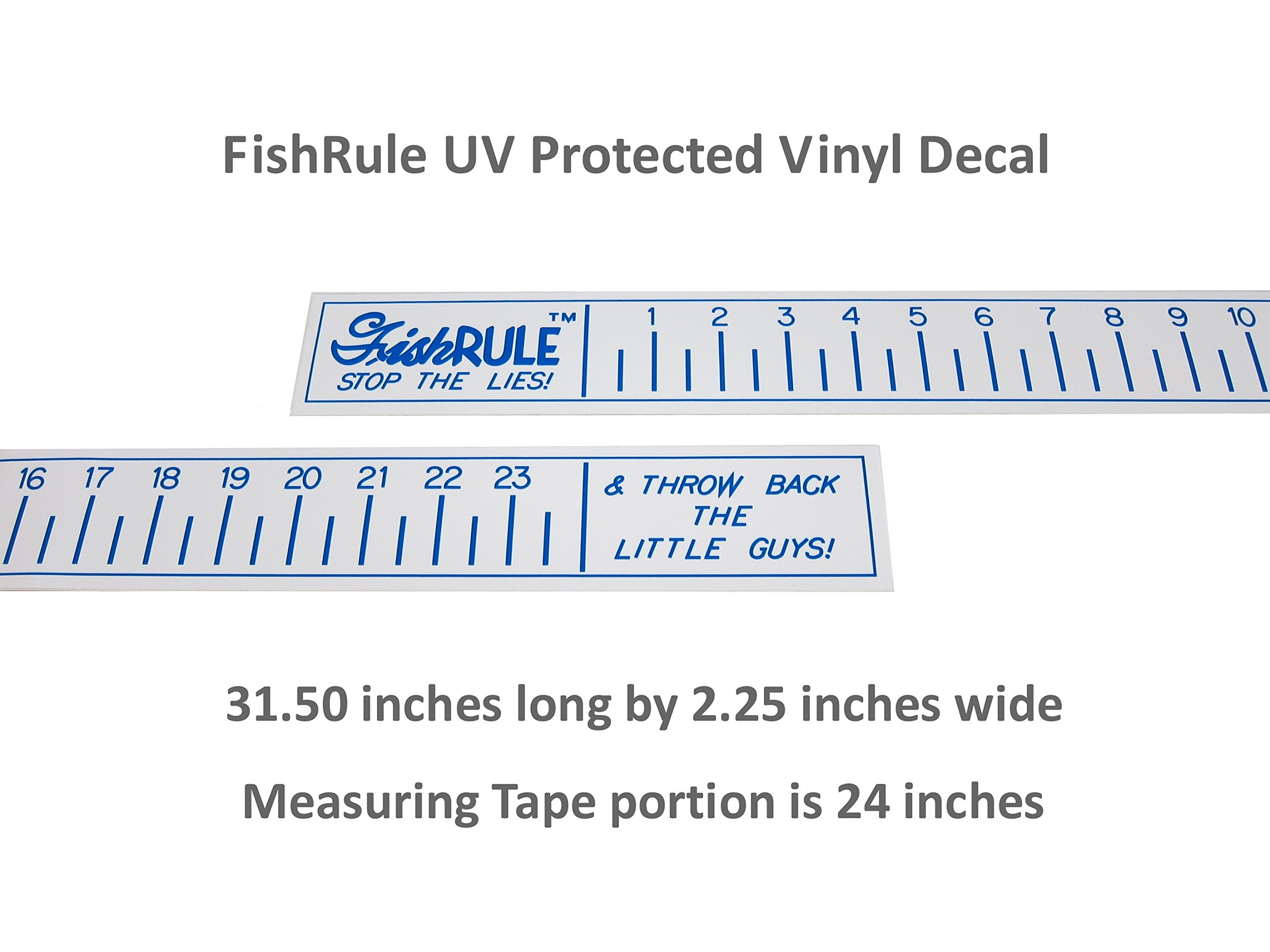 Fish Ruler - 24 inch Boat Ruler - Fishing Measuring Tape by FishRule