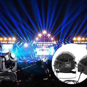 (0.5M) DMX Stage Light Cable,DJ XLR Cable,SinLoon 3-Pin Male XLR to 5-Pin Female XLR DMX Turnaround Connection for,Moving Head Light Par Light Spotlight with XLR Input & Output (3Male)