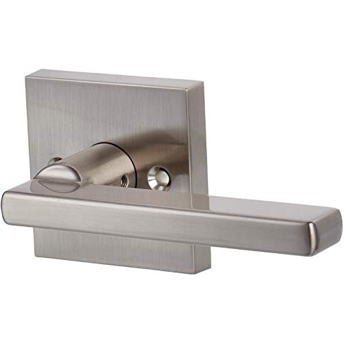 Satin Nickel Modern Halifax Dummy Door Lever