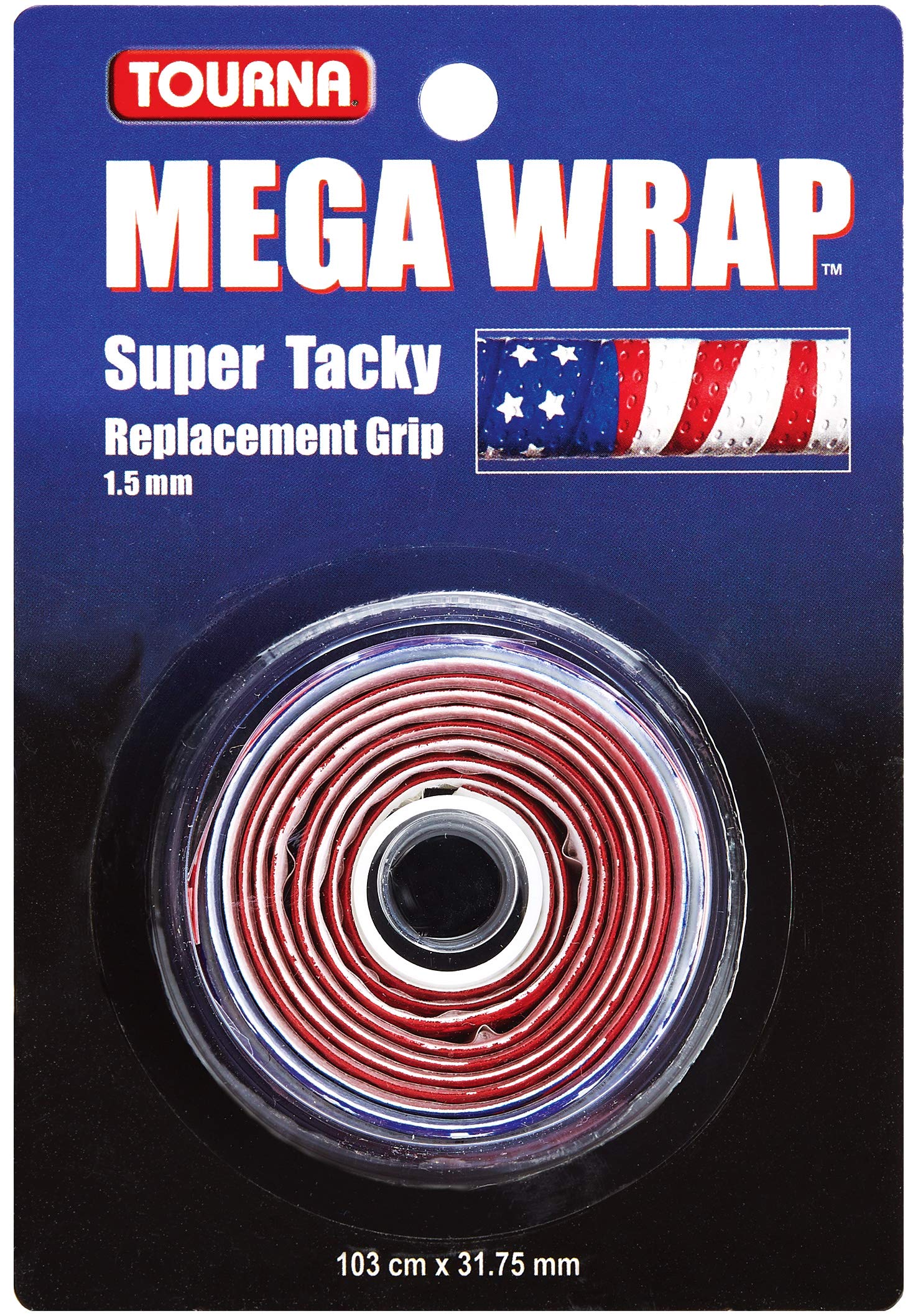 Tourna Mega Wrap Tennis Replacement Grip, USA