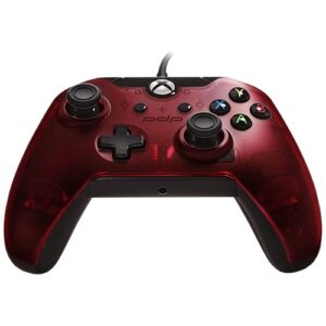 pdp gaming wired controller: crimson red – xbox one