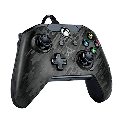 PDP Gaming Wired Controller: Phantom Black - Xbox One