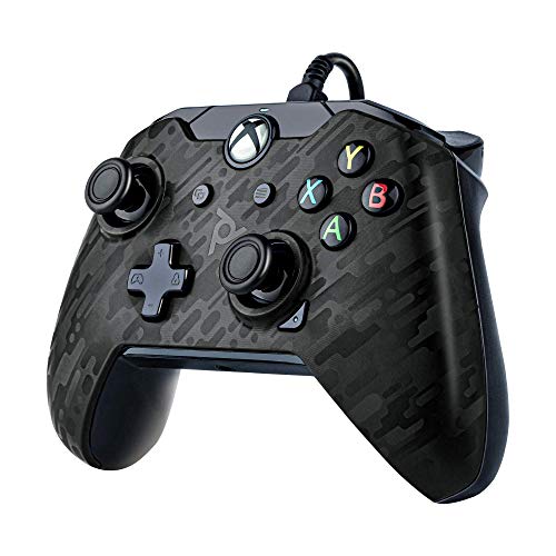 PDP Gaming Wired Controller: Phantom Black - Xbox One