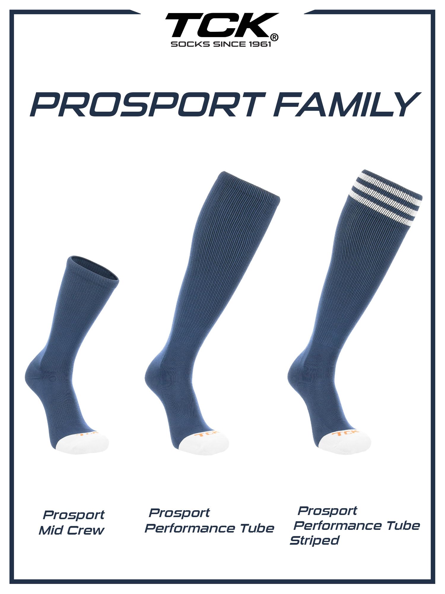 TCK Prosport Performance Tube Socks (Navy, X-Large)