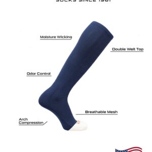 TCK Prosport Performance Tube Socks (Navy, X-Large)