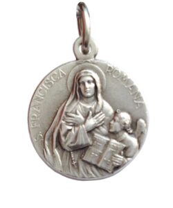 i g j saint francesca from rome medal - the patron saints medals