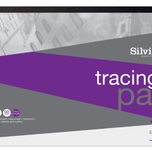 Silvine A3 Professional Tracing Pad. 50 Sheets of Quality Heavyweight Tracing Paper (90gsm) Ref A3TPR