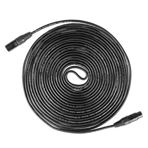 mountain ark 30ft 3 pin DMX Cable Male/Female XLR Connector Stage Lighting Data Signal Wire for Spotlight Par Light Moving Head Light