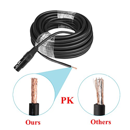 mountain ark 30ft 3 pin DMX Cable Male/Female XLR Connector Stage Lighting Data Signal Wire for Spotlight Par Light Moving Head Light